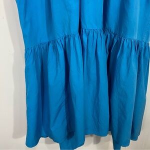 COS | Dresses | Cos Blue Cotton Maxi Dress | Poshmark